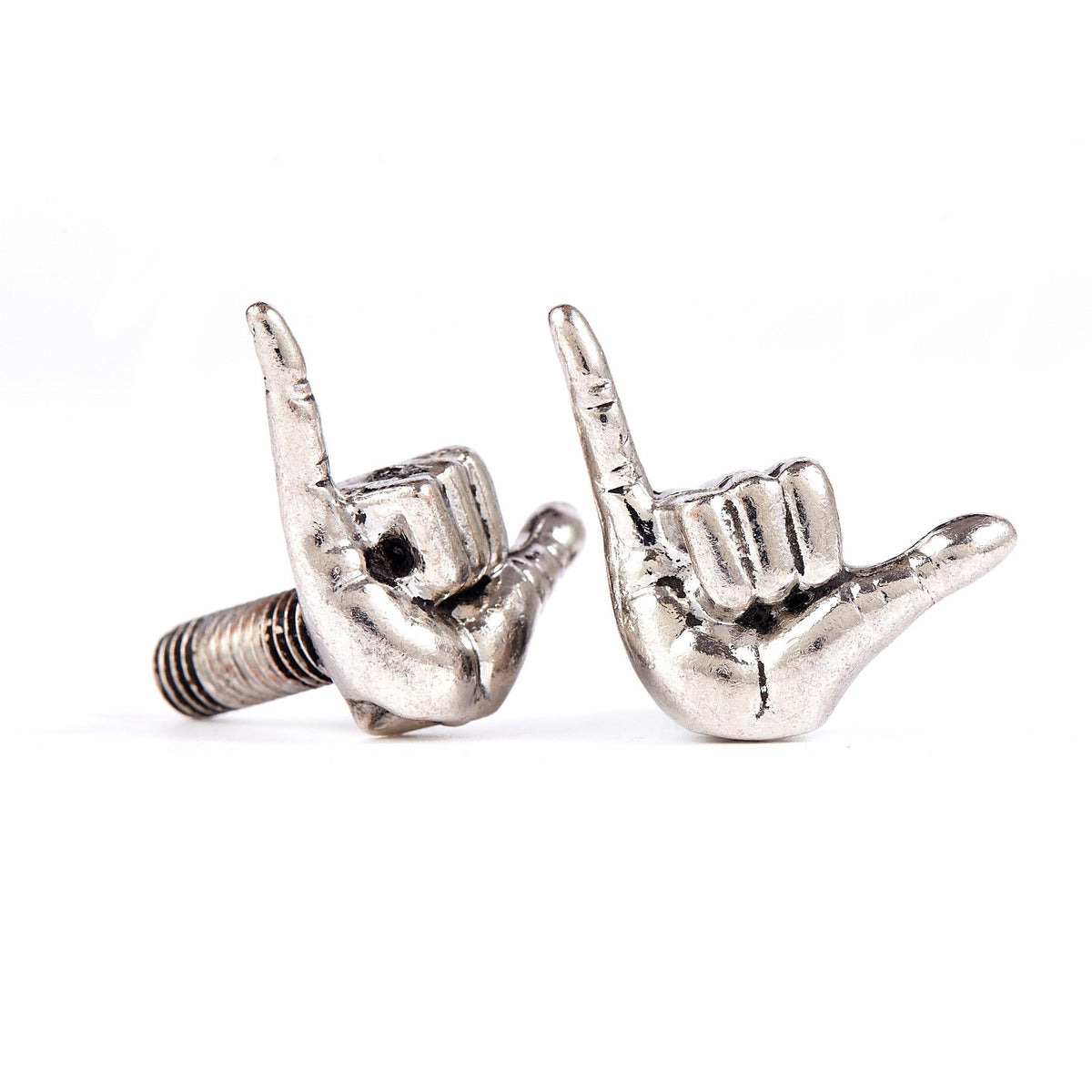 Handmade License Plate Bolts —— Shaka Gesture – motorlucky